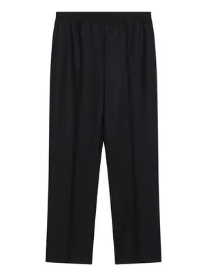 MAISON MARGIELA Straight Navy Virgin Wool Trousers - Blue