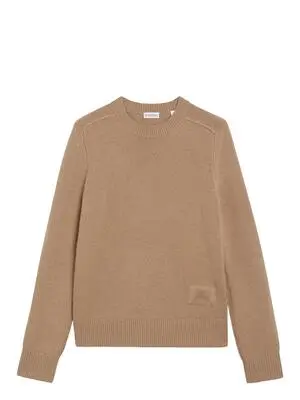 Burberry Caramel Crew-neck Cashmere Sweater - Brown