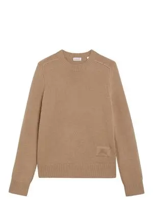 Burberry Caramel Crew-neck Cashmere Sweater - Brown