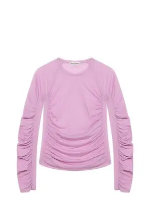JW Anderson Orchid Top In Cotton-blend Jersey - Pink