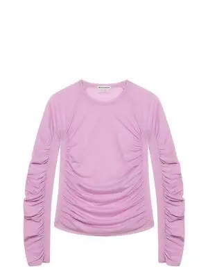 JW Anderson Orchid Top In Cotton-blend Jersey - Pink