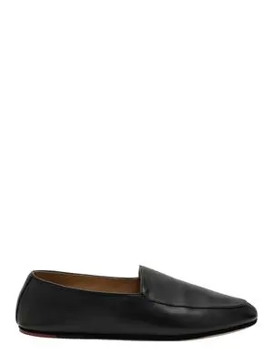 LORO PIANA Loro Piana Anton Walk Black Lambskin Loafers Men