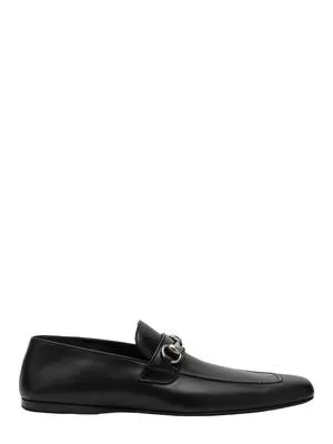 Gucci Horsebit Leather Moccasin - Black