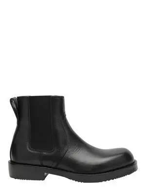 Dries Van Noten Leather Chelsea Boots - Black