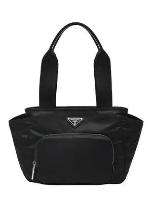Prada Re-nylon Shopping Bag - Black