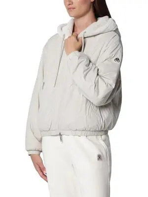 Moose Knuckles Eaton Bunny Reversible Jacket In Alabaster - White