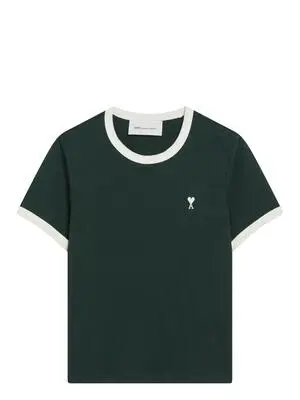 AMI Paris De Cå“ur Cotton T-shirt - Green