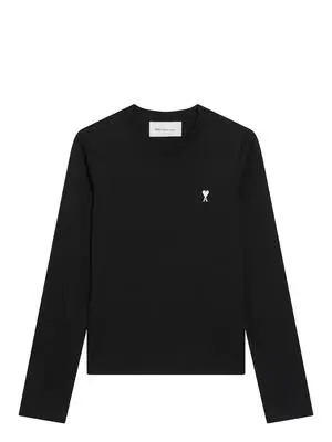 AMI Paris De Cå“ur Cotton T-shirt - Black