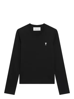 AMI Paris De Cå“ur Cotton T-shirt - Black
