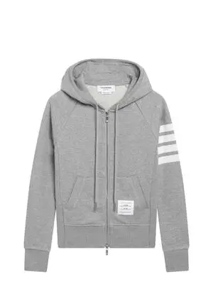 Thom Browne Light Grey Classic Loopback Cotton Sweatshirt - Gray