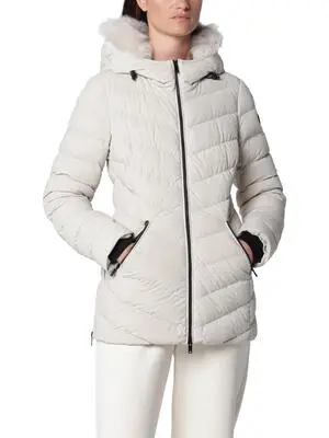 Moose Knuckles Roselawn Alabaster Nylon Jacket - White