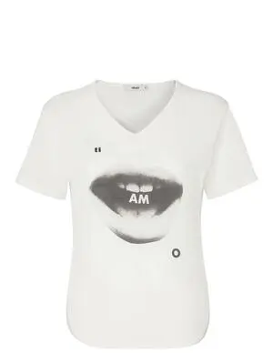 Fendi T-shirt In Jersey Con Stampa Ti Amo - White