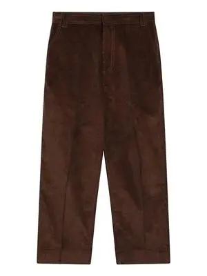 AMI Paris Chocolate Corduroy Trousers - Brown