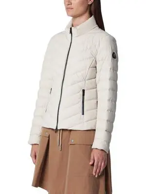 Moose Knuckles Elora Alabaster Padded Nylon Jacket - White
