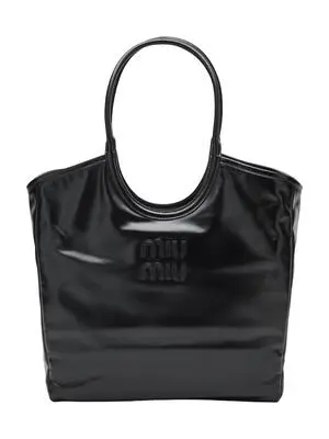 Miu Miu Ivy Bag In Leather - Black