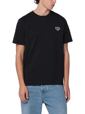 A.p.c. Rue Madame T-shirt In Cotton - Black