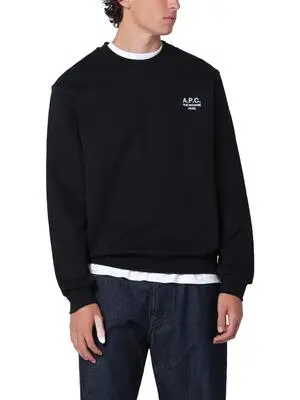 A.p.c. Rue Madame Sweatshirt In Cotton - Black