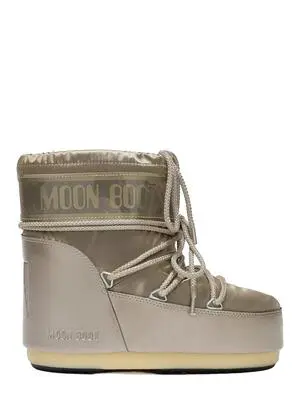 Moon Boot Stivali Icon Low Glance In Raso - Silver