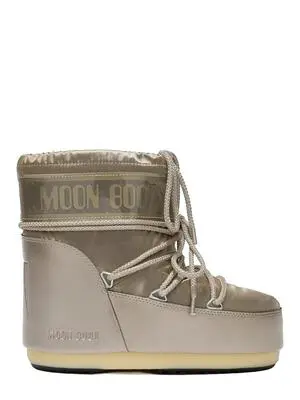 Moon Boot Stivali Icon Low Glance In Raso - Silver
