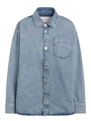 AMI Paris De Cå“ur Overshirt In Cotton - Blue