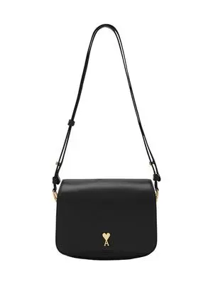 AMI Paris Ami Paris Paris Paris Black Calfskin Bag Women Black