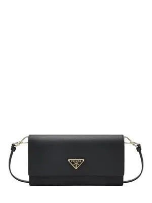 Prada Mini Saffiano Leather Bag - Black