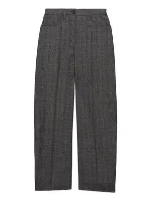 Prada Pantaloni In Lana Moulin - Black