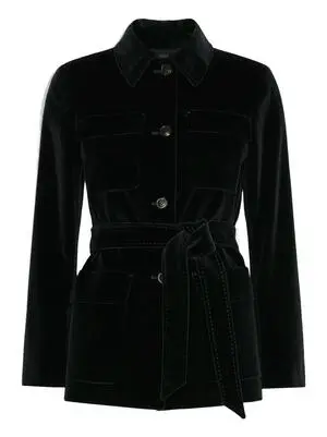 Max Mara Velvet Crusca Jacket - Black