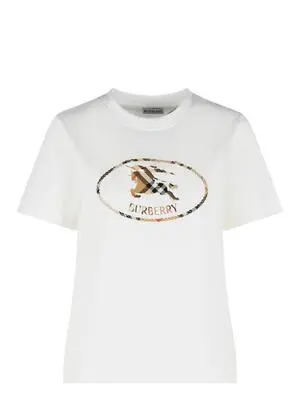Burberry Frankie' Cotton T-shirt - White