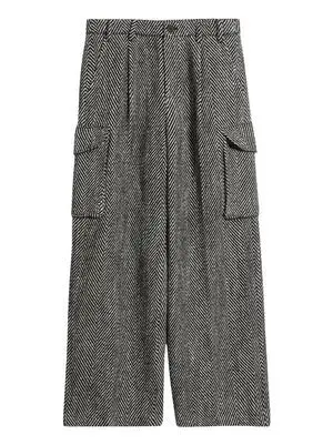 KROST Herringbone Cargo Pants - Black
