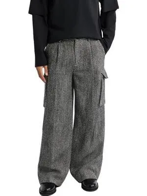 KROST Herringbone Cargo Pants - Black