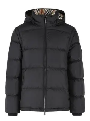 Burberry Bideford' Nylon Down Jacket - Black