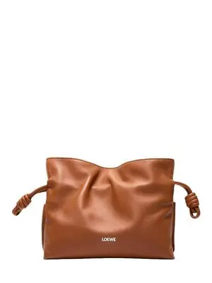 Loewe Flamenco Clutch Mini Bag In Calfskin Nappa - Brown