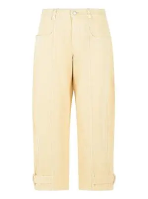 Isabel Marant Étoile Leja' Beige Cotton Jeans - Cream