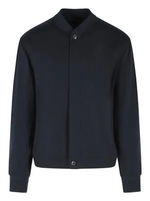 Zegna Oasi' Navy Cashmere Bomber Jacket - Blue