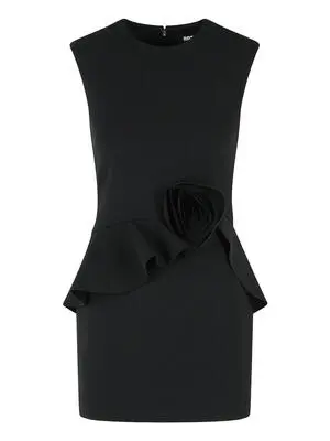 ROTATE BY BIRGER CHRISTENSEN Crêpe Mini Dress - Black