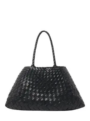 Dragon Diffusion Dragon Diffusion 'Santa Croce Big' Black Leather Bag Women Black