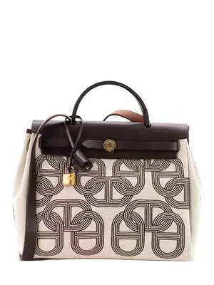 Hermès Herbag Zip Circuit 24 Vache Hunter And Leather 31 Satchel Brown