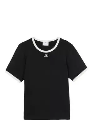COURREGES Signature Contrast T-shirt