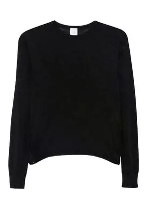 ELEVENTY Metallic-thread Crew-neck Sweater