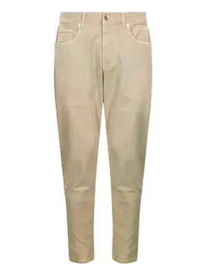 Eleventy Straight-leg Five-pocket Trousers - Neutrals