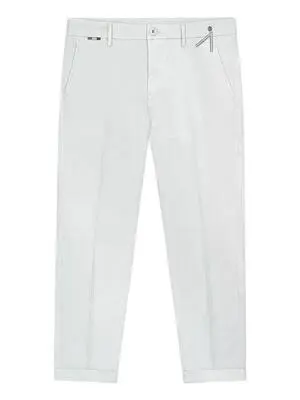 MASON'S Pressed-crease Turned-up Trousers - Neutrals