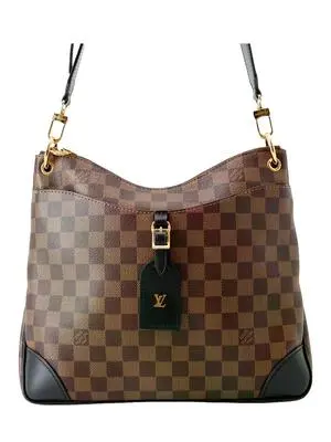 LOUIS VUITTON 2000-2026 Damier Ebene Odeon Mm Crossbody Bag - Brown