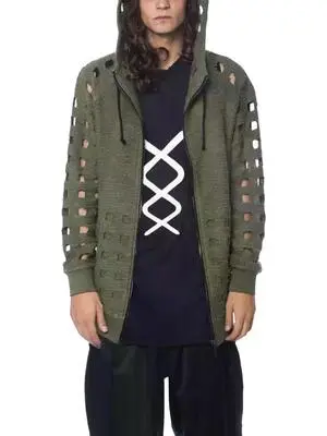 NICOLÒ BERETTA Zip-up Hoodie - Green