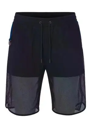 NICOLÒ BERETTA Mesh-panel Lace-up Shorts - Black