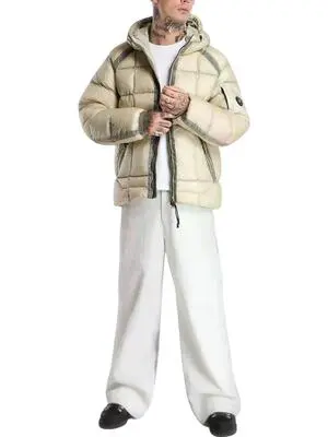 C.P. COMPANY D.d. Shell Hooded Puffer Jacket - Neutrals
