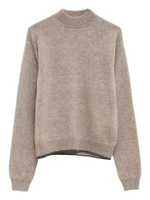JACQUEMUS Ribbed-trim Long-sleeve Sweater