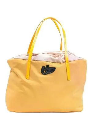 Byblos Logo-patch Tote Bag - Yellow