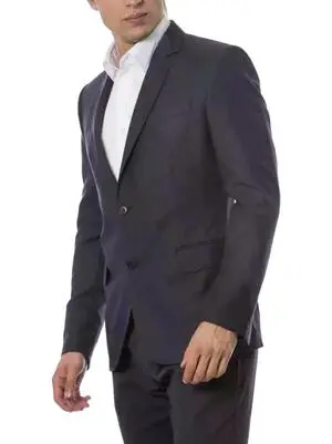 FERRI Notched-lapel Blazer - Blue