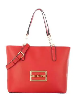 MARIO VALENTINO Shopping Princesa Logo-plaque Chain-link Tote Bag - Red